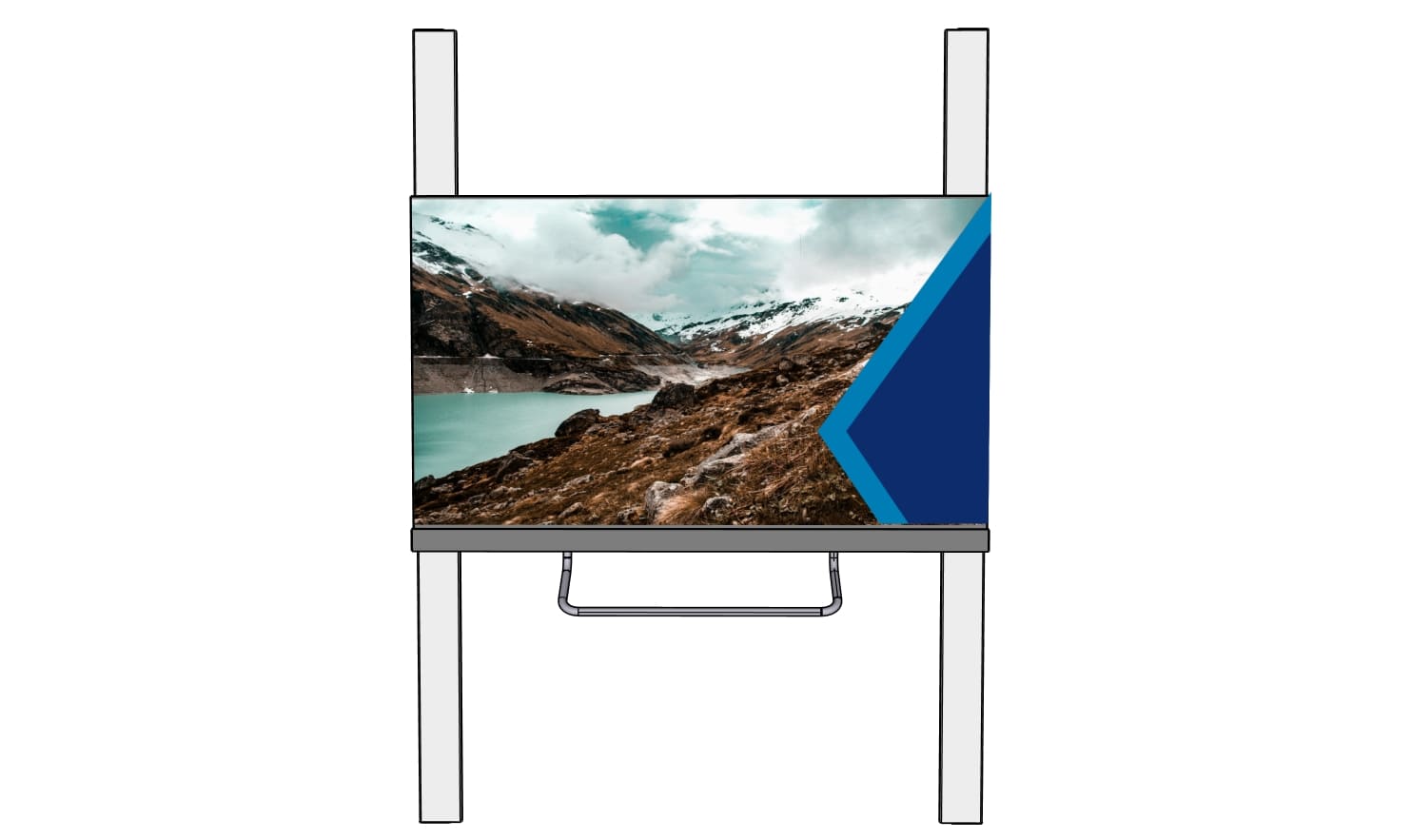 Typ KN210D: Pylonenhöhenverstellung für Display – knobel